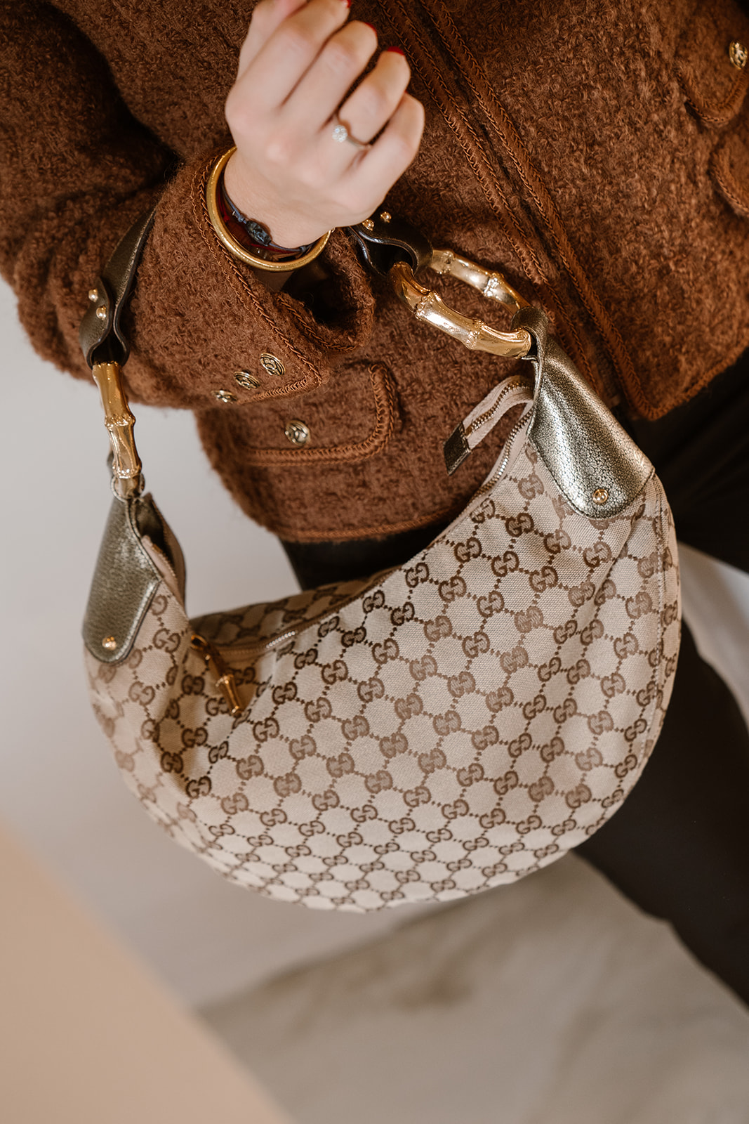 Gucci monogram hobo tas vintage - Designer on rotation